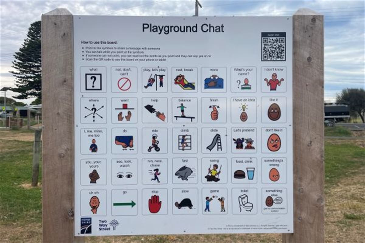 New communication boards make Moyne playgrounds more inclusive