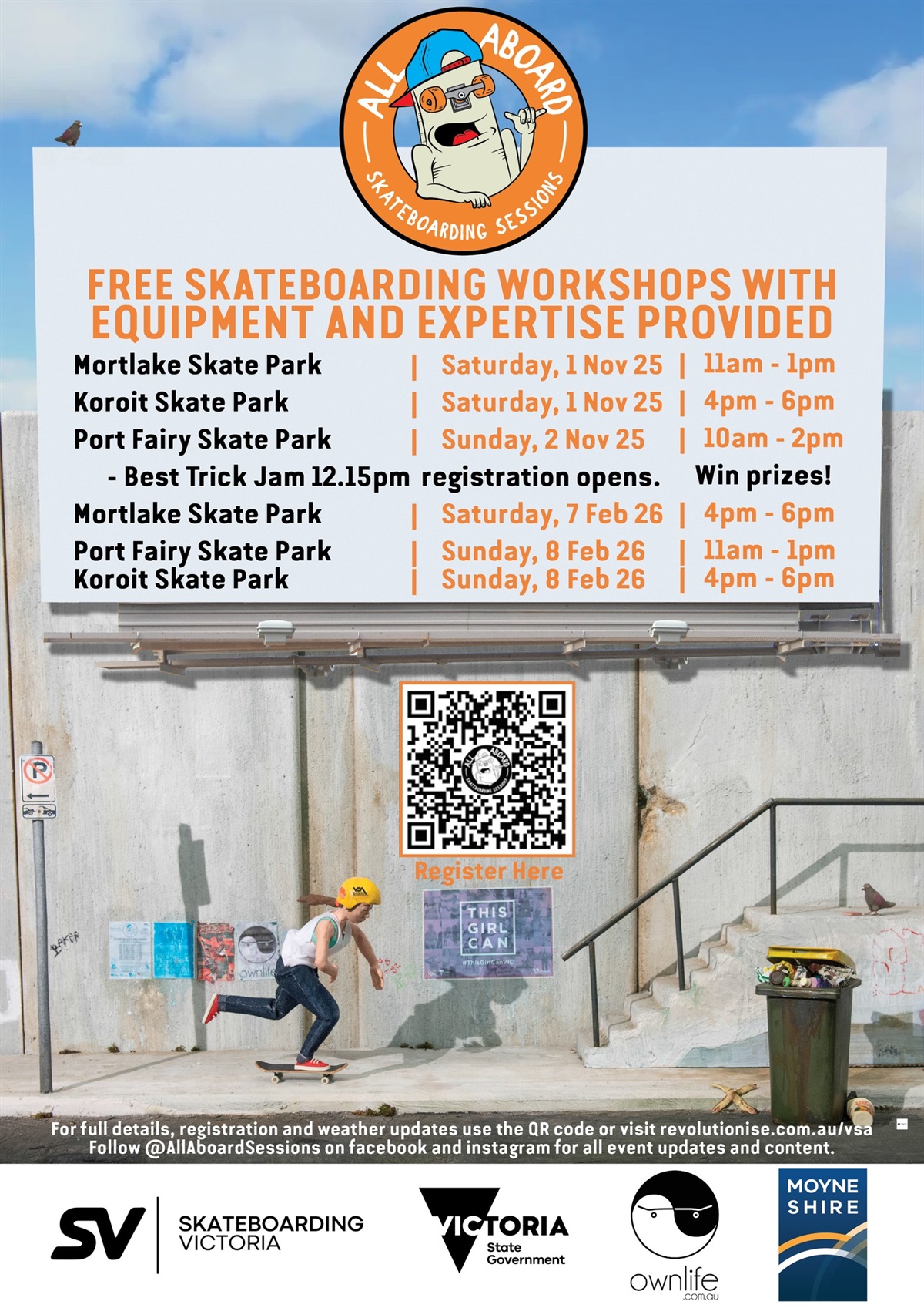 Mortlake All Aboard Skateboarding Sessions